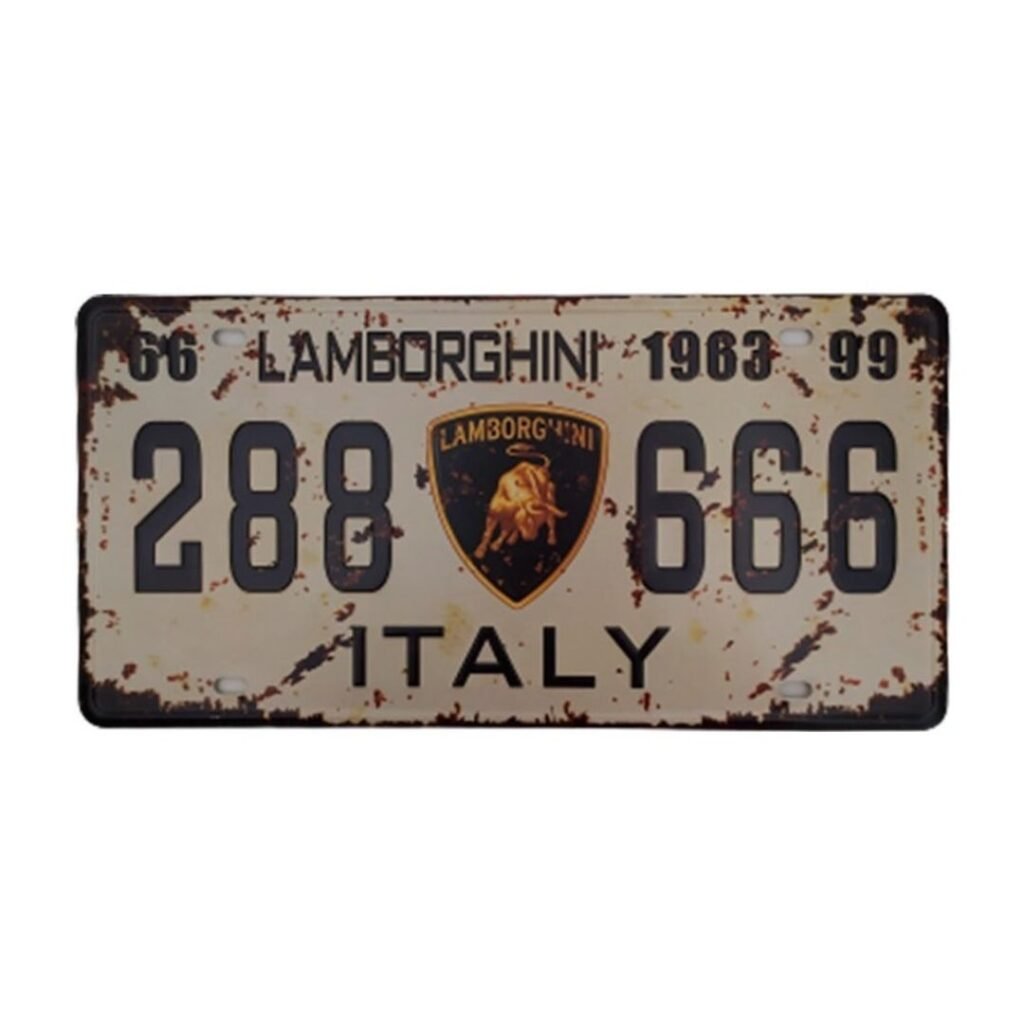 Placa Auto Lamborghini Moblihouse - Moblihouse